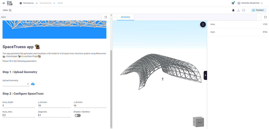 Space Truss Structure Configurator by Grasshopper & LunchBox 🦏 🦗 ...